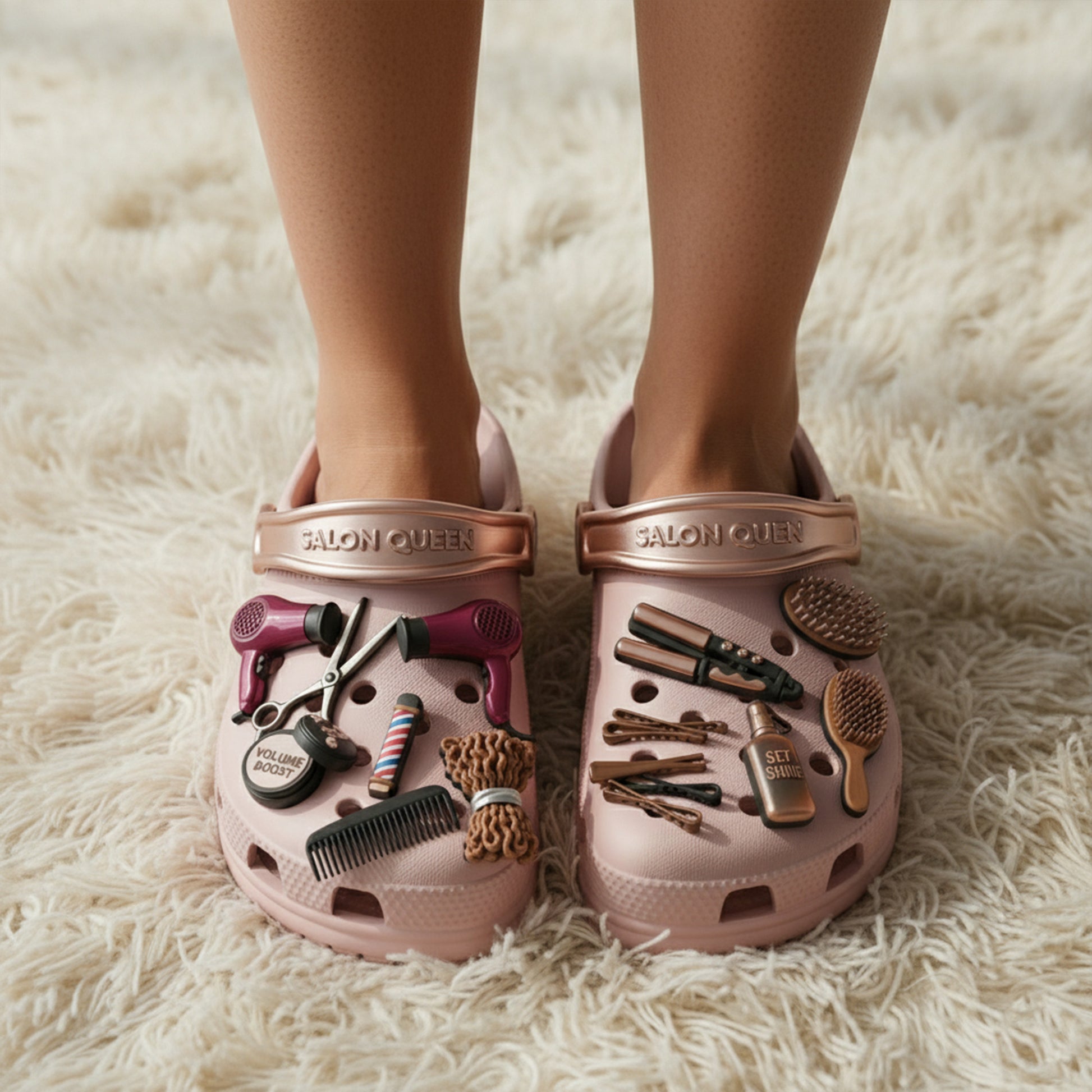 PREMIUM Hair Stylist CLOGS WITH CHARMS LNTH – Veyontra