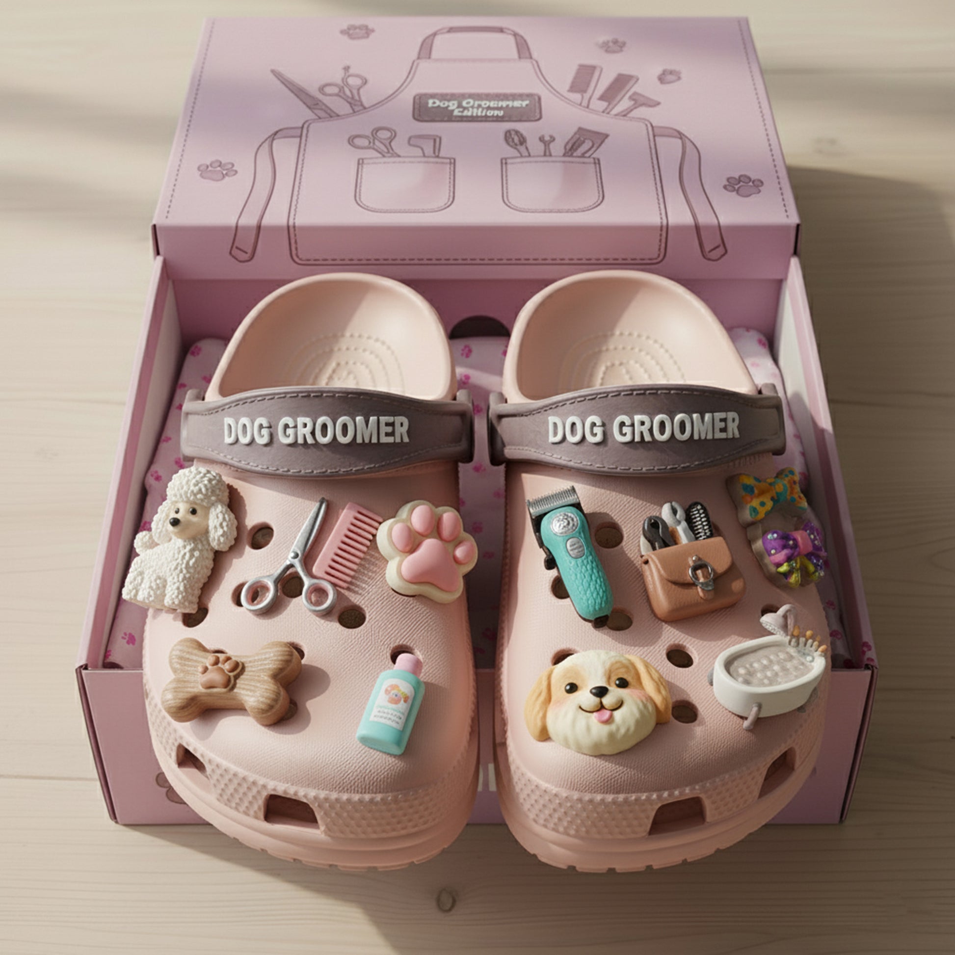 PREMIUM Dog groomers CLOGS WITH CHARMS LNTH – Veyontra