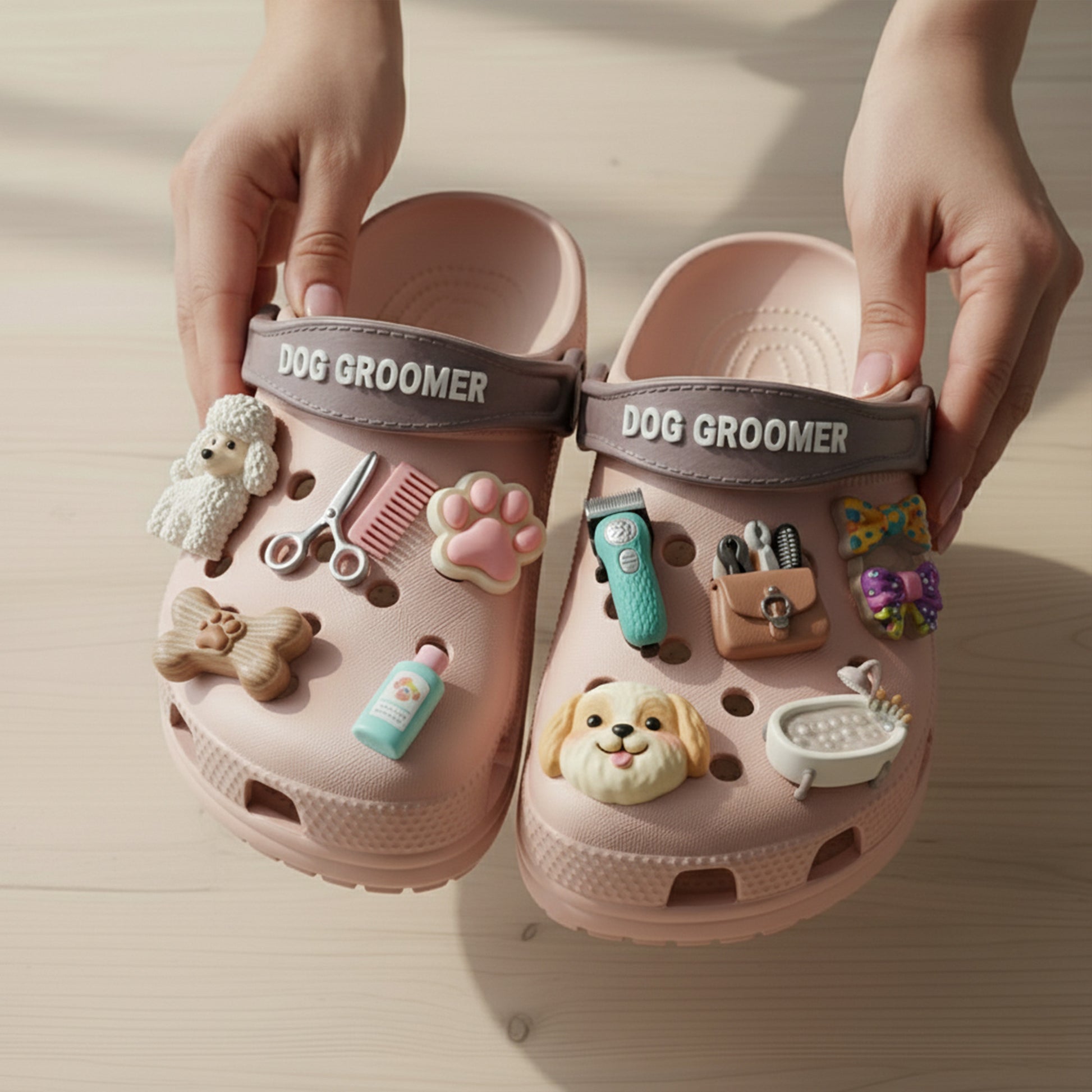 PREMIUM Dog groomers CLOGS WITH CHARMS LNTH – Veyontra